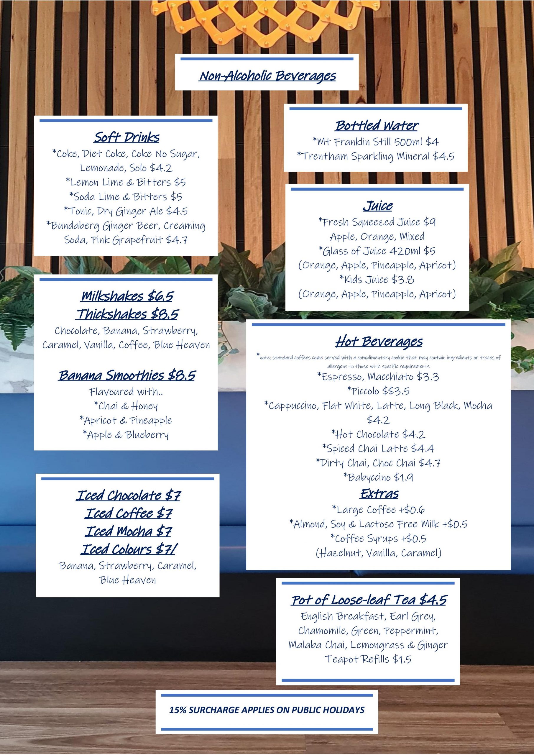 Menu - Wyndham Cache